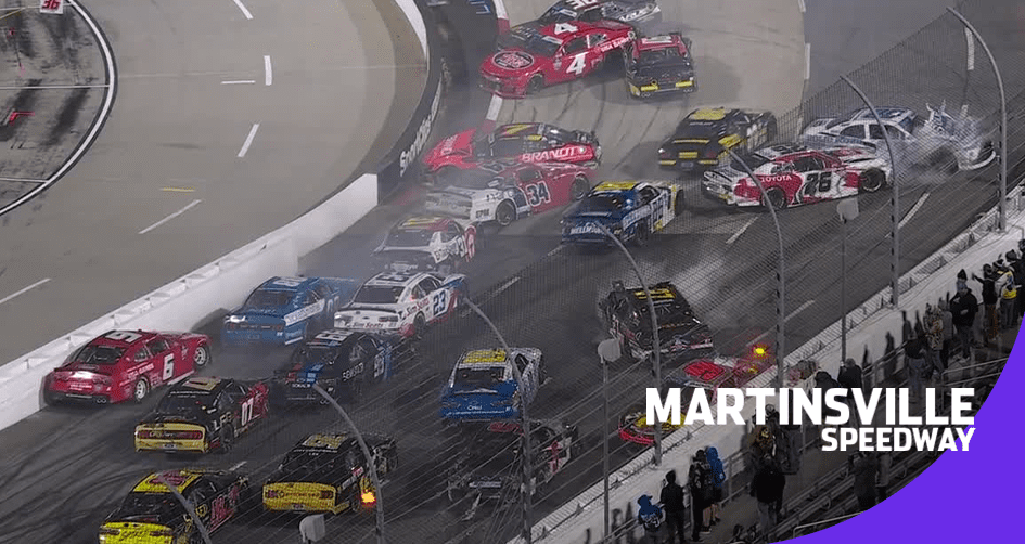 Multiple Xfinity drivers collide at start of Martinsville overtime | NASCAR