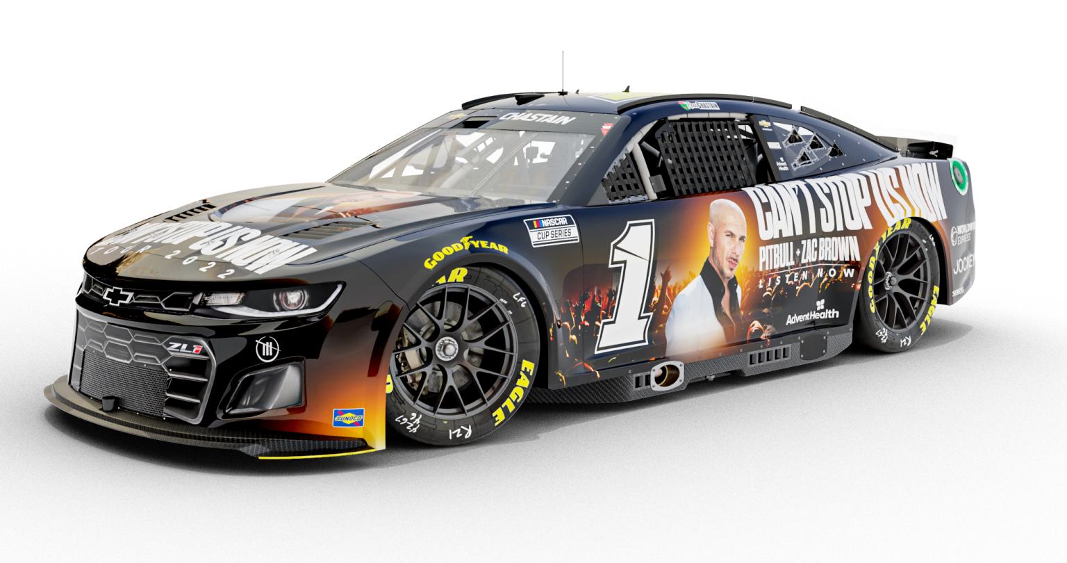 Ross Chastain's No. 1 Chevy will carry Pitbull-Zac Brown single | NASCAR
