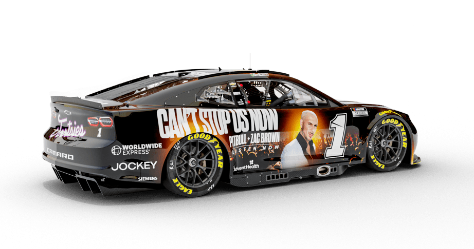 Photos: Ross Chastain's No. 1 Pitbull Tour 2022 paint scheme | NASCAR