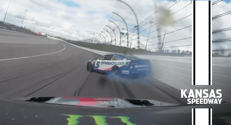 Kyle Larson saves slide job gone wrong at Kansas | NASCAR
