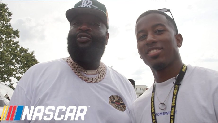 Rajah Caruth checks out Rick Ross' car show | NASCAR