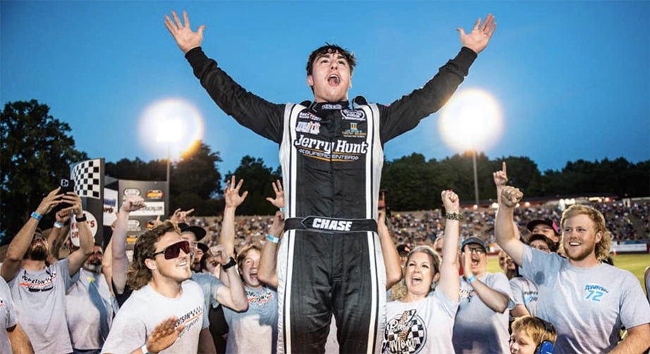 Football and racing go hand-in-hand for Bowman Gray racer Chase ...
