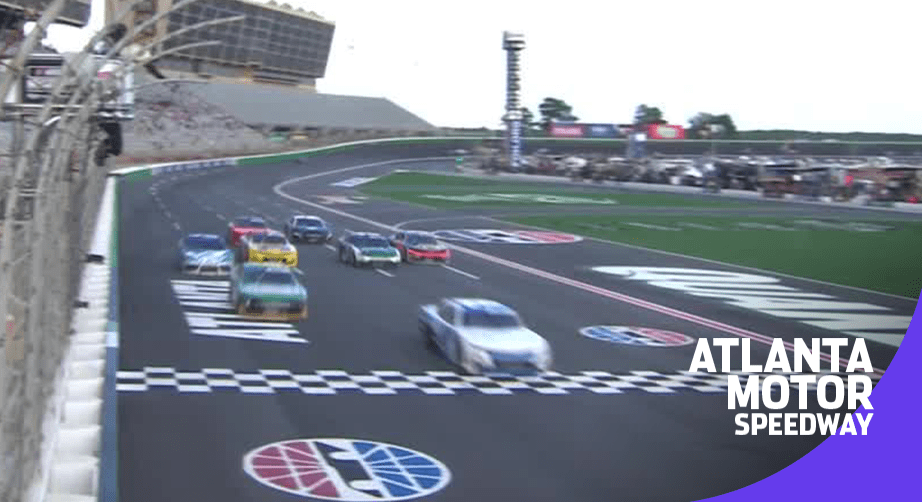 Austin Hill blocks Josh Berry for the win at Atlanta | NASCAR