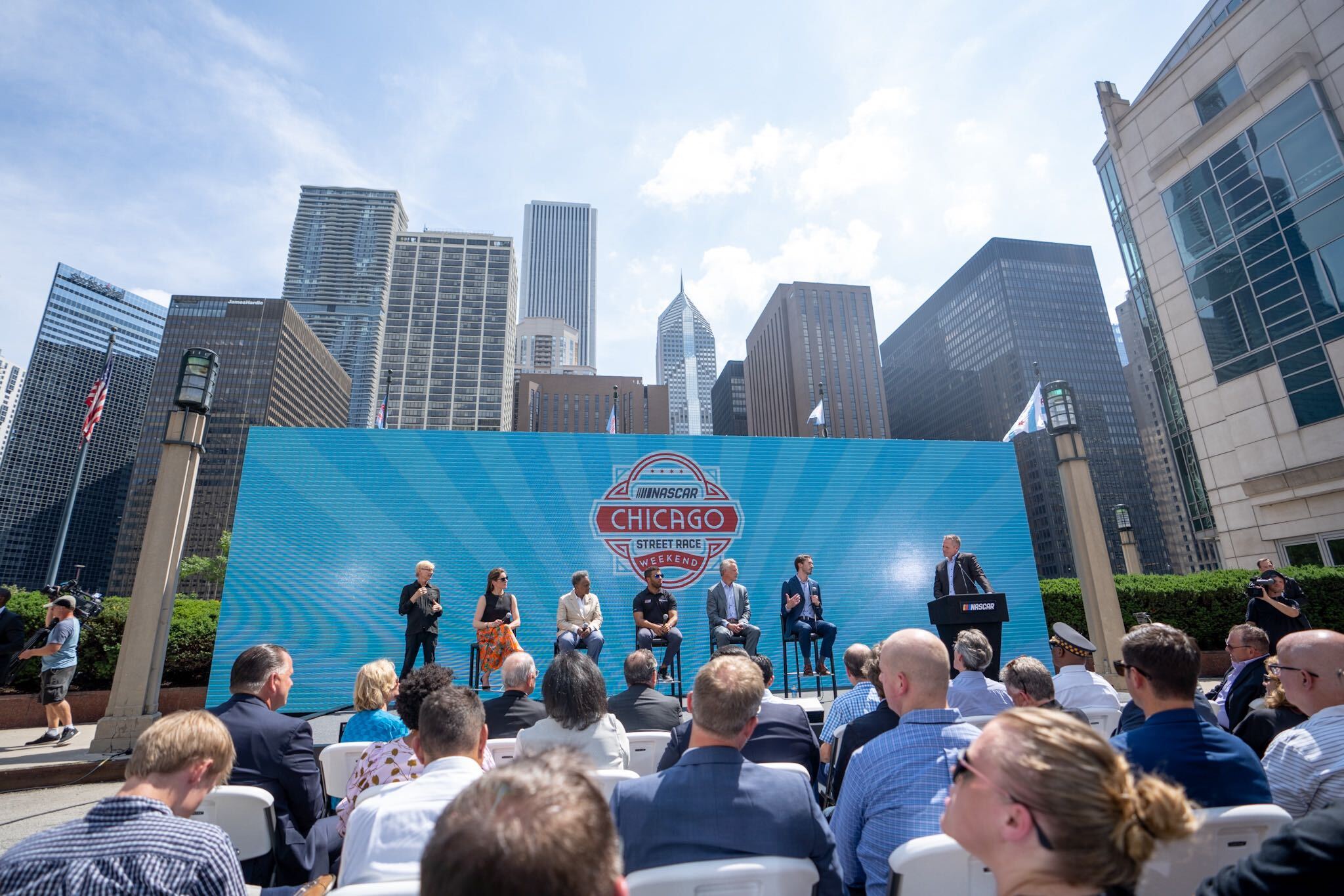Scenes from Chicago Street Race announcement | NASCAR
