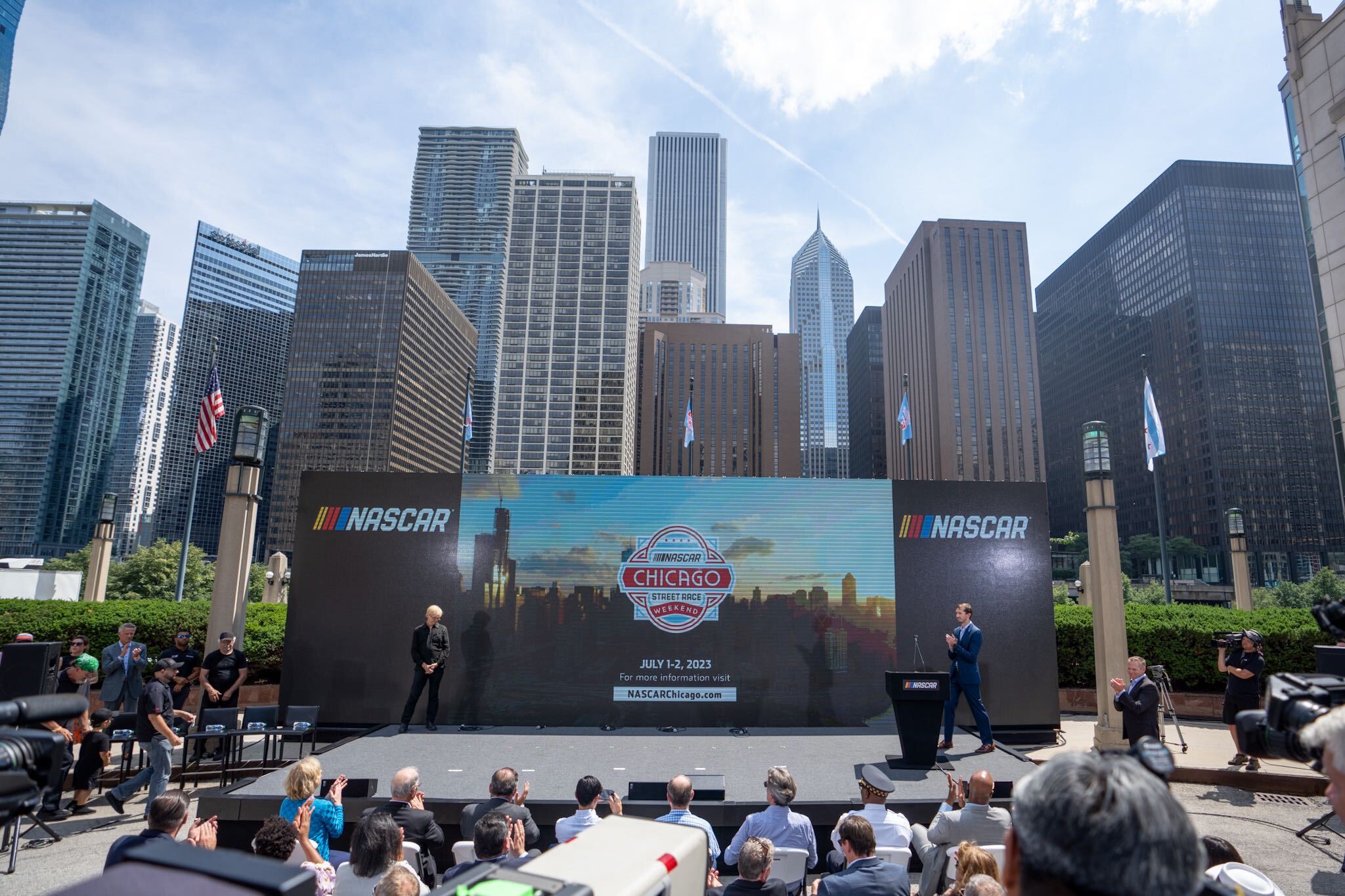 Scenes from Chicago Street Race announcement | NASCAR