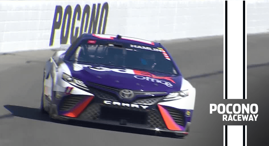 Denny Hamlin wins Cup pole at 'Tricky Triangle' | NASCAR