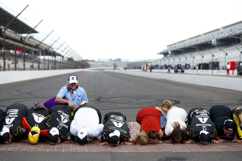@nascarcasm: Kids who know kissing the bricks is gross | NASCAR