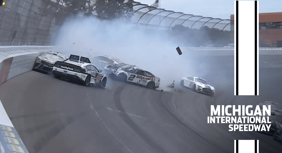 Massive wreck ends race early for Cindric, Busch at Michigan | NASCAR