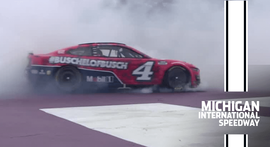 Kevin Harvick puts on a smoke show at Michigan | NASCAR