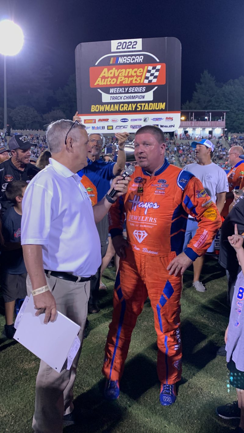 Tim Brown's 12th Bowman Gray championship arrives with unique blend of ...