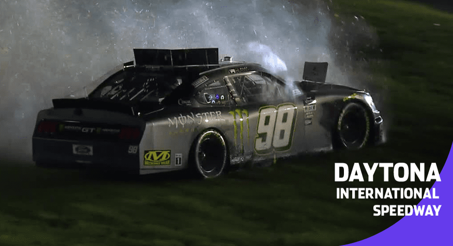 Herbst's spin sends him sliding across the grass at Daytona | NASCAR