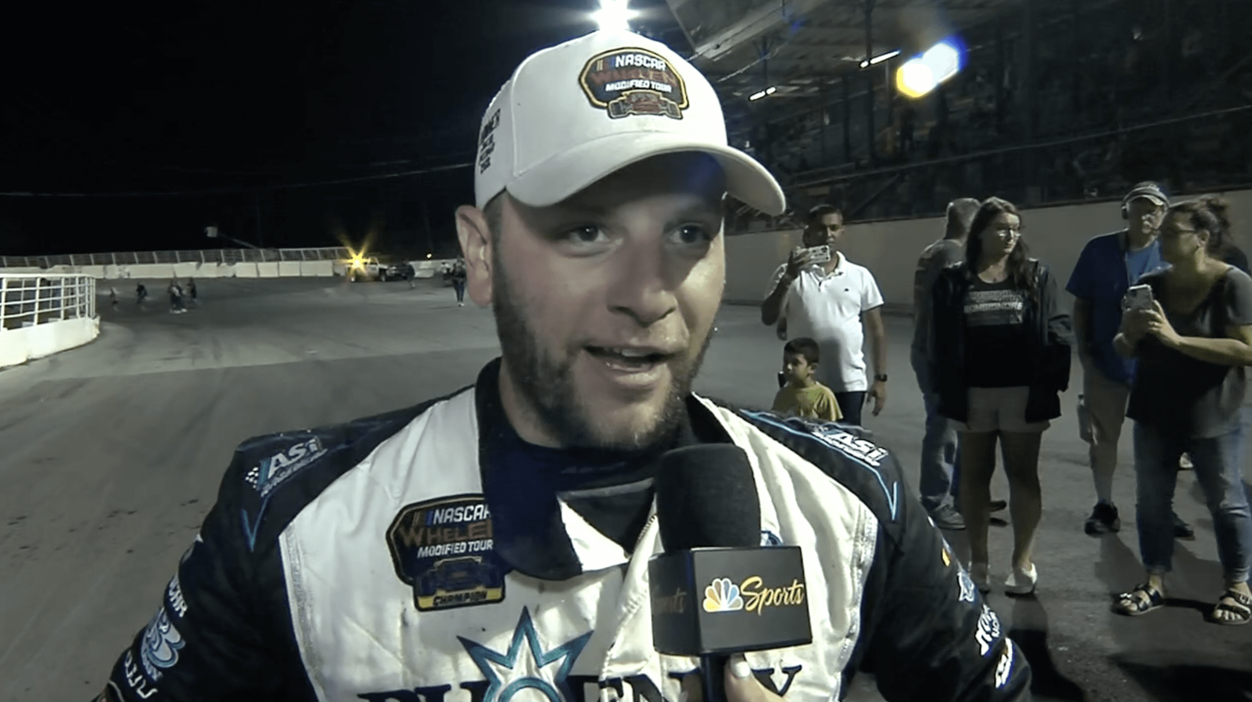 Justin Bonsignore's Victory Lane interview from Oswego Speedway ...