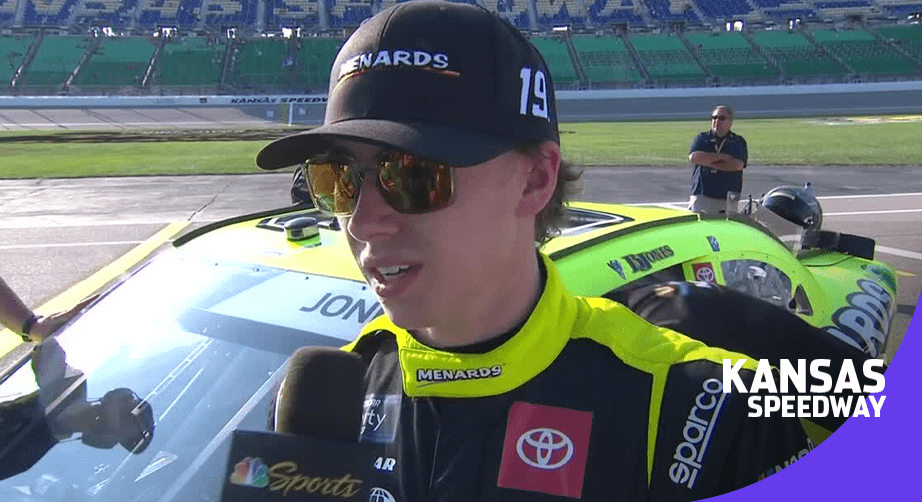Brandon Jones wins Xfinity pole at Kansas | NASCAR