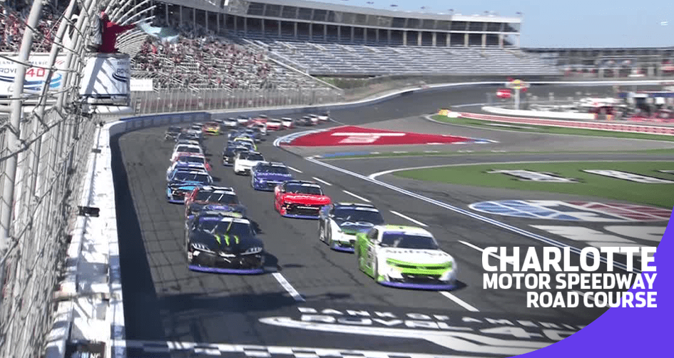 NASCAR Xfinity Series underway from the Roval
