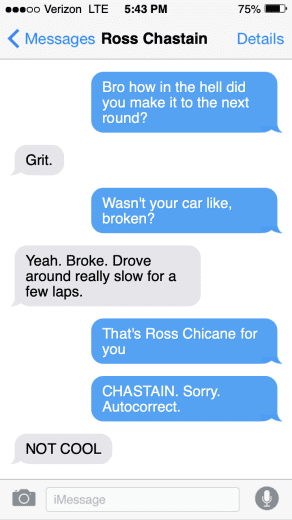 @nascarcasm: Fake texts to Roval '22 winner Christopher Bell | NASCAR