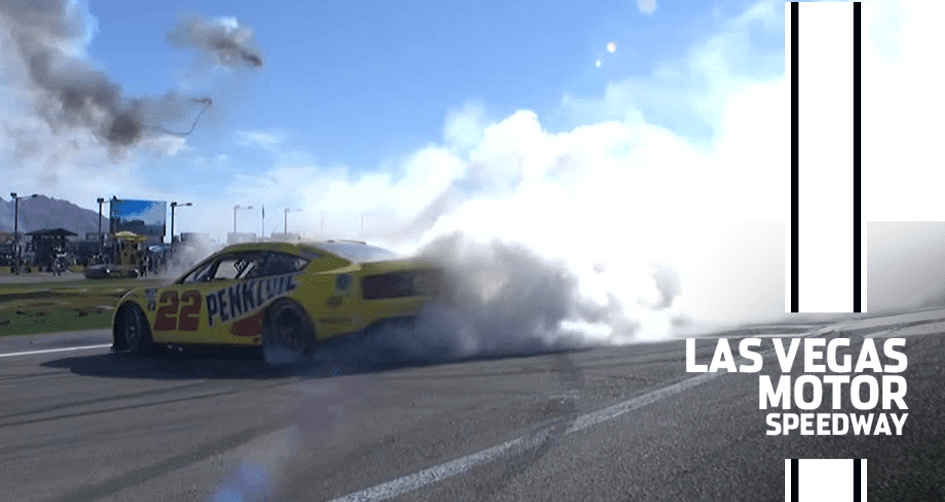 Joey Logano puts on smoke show at Las Vegas | NASCAR