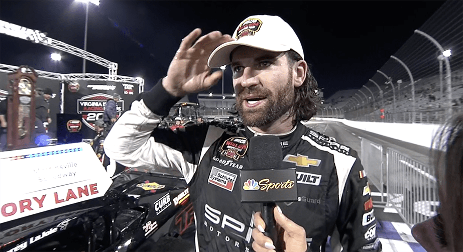 Corey LaJoie's Victory Lane interview after first Modified Tour win ...
