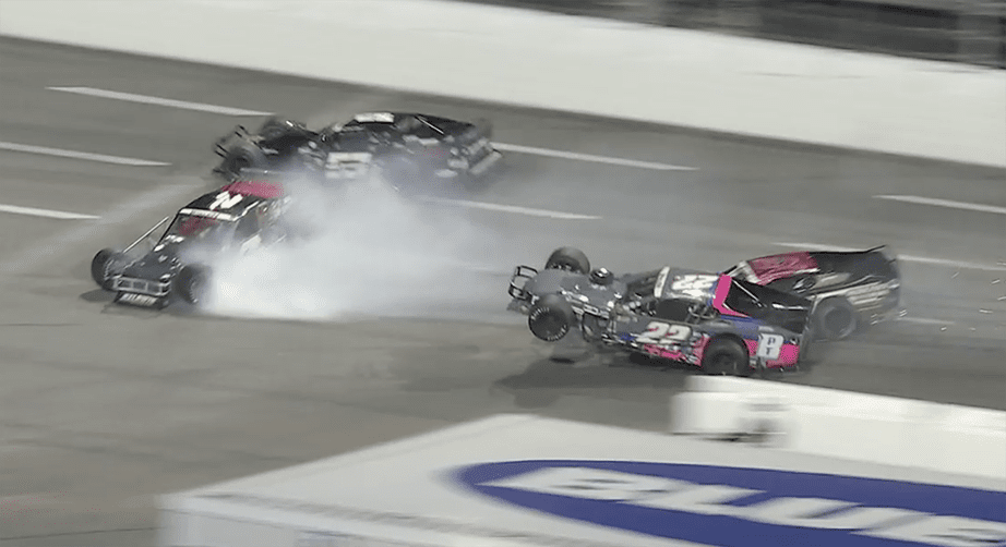 Wild crash at Martinsville leads to overtime finish in Modified Tour ...