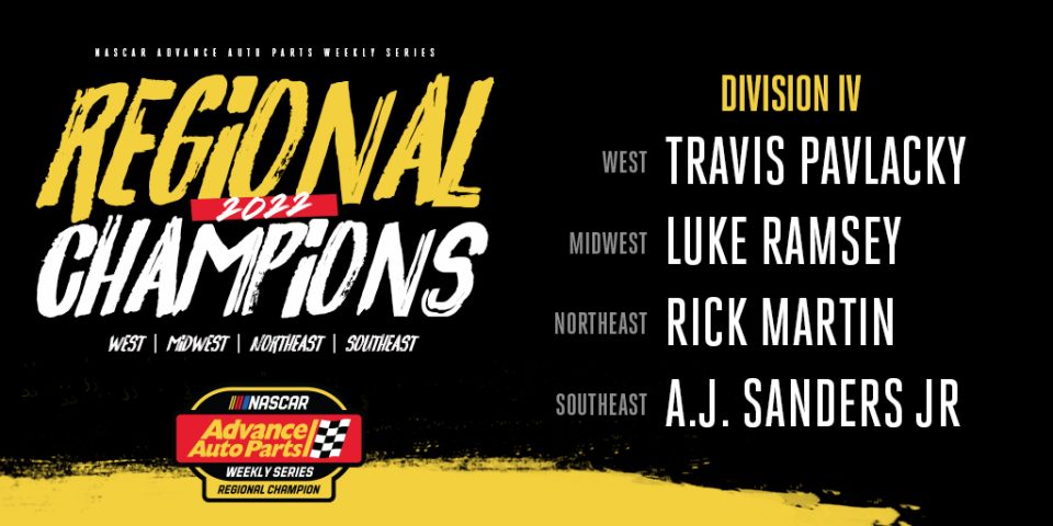 NASCAR Advance Auto Parts Weekly Series 2022 championship celebration ...
