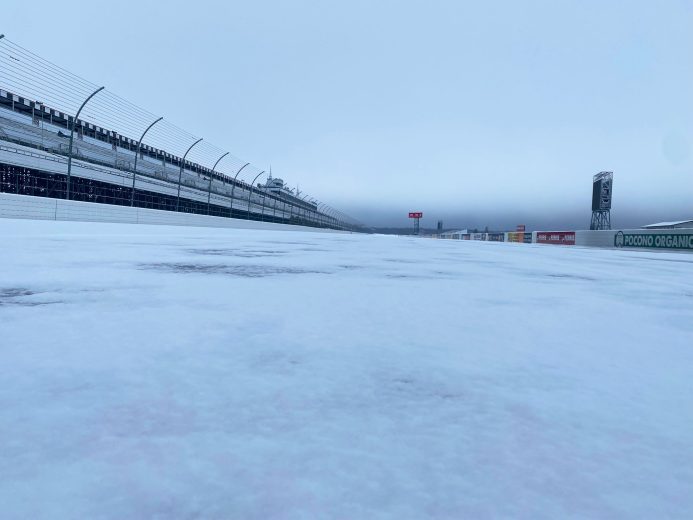 Snowy NASCAR tracks from the 2022-23 offseason - NASCAR