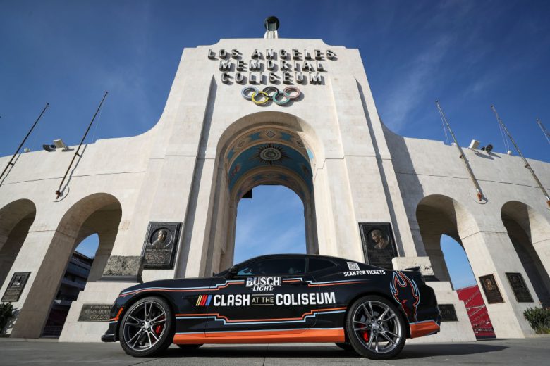 Work underway at LA Coliseum in preparation for Clash | NASCAR
