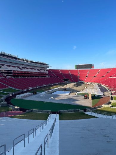 Work underway at LA Coliseum in preparation for Clash | NASCAR