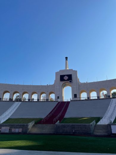 Work underway at LA Coliseum in preparation for Clash | NASCAR