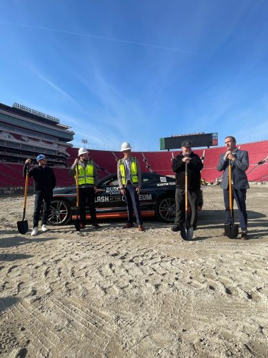 Work underway at LA Coliseum in preparation for Clash | NASCAR
