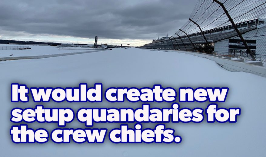 @nascarcasm: Why NASCAR should race in the winter | NASCAR