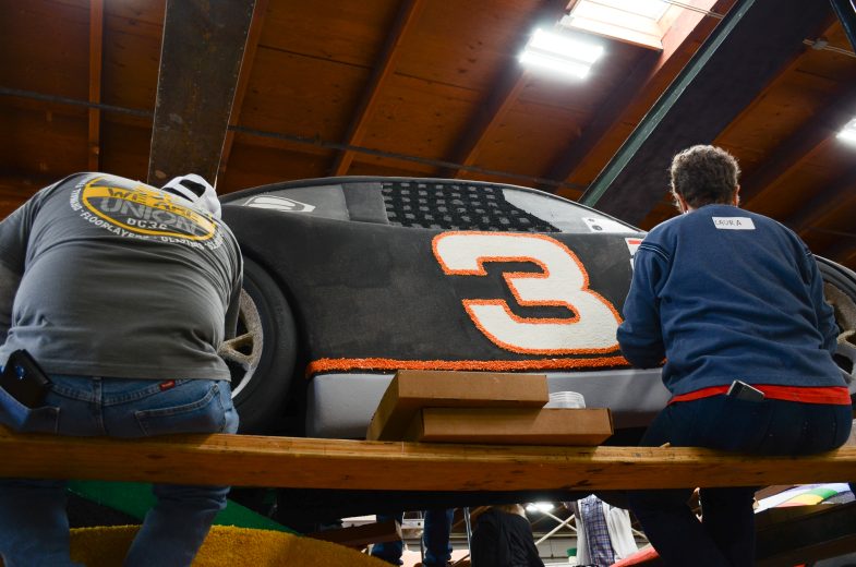 Behind the scenes: Building the Rose Parade float | NASCAR