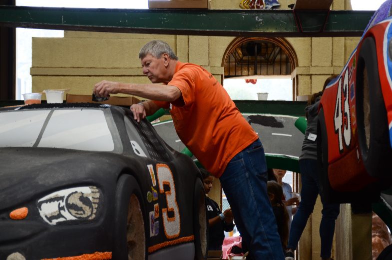 Behind the scenes: Building the Rose Parade float | NASCAR