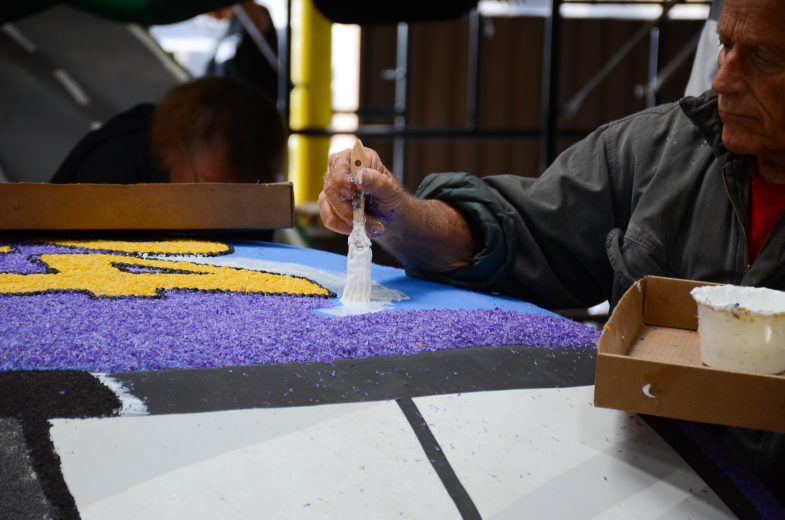 Behind the scenes: Building the Rose Parade float | NASCAR