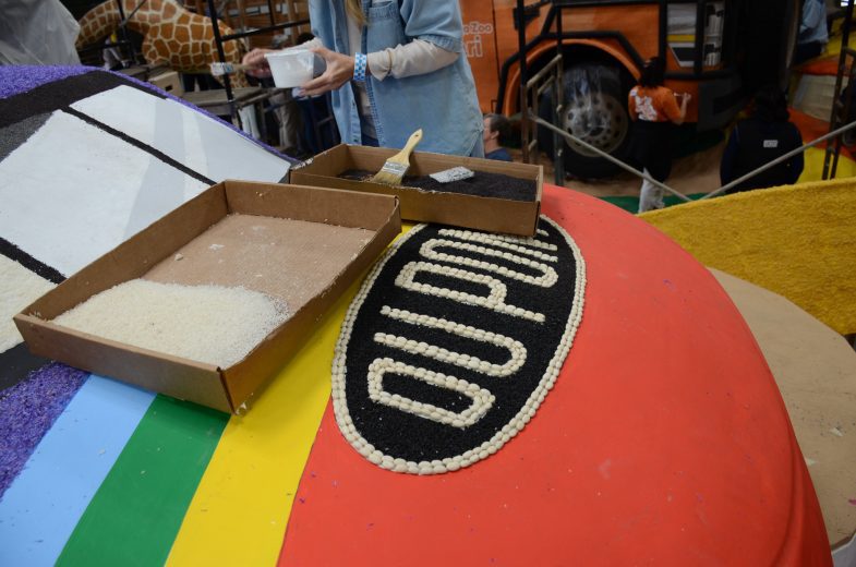 Behind the scenes: Building the Rose Parade float | NASCAR