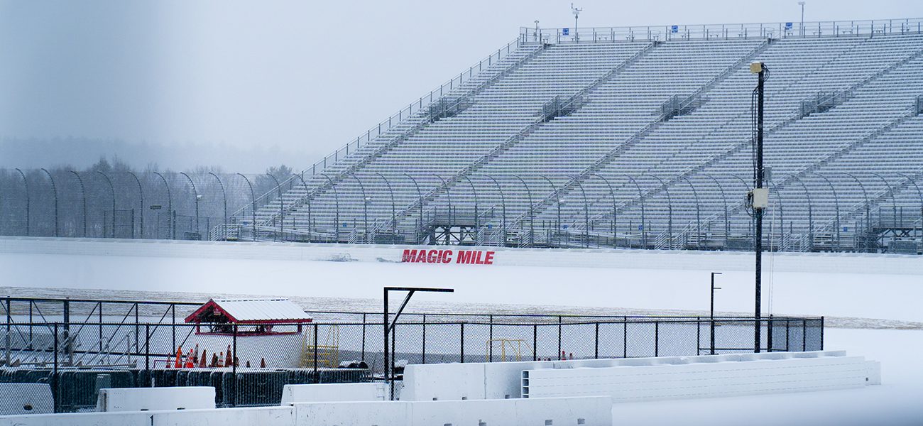 Snowy NASCAR tracks from the 2022-23 offseason - NASCAR