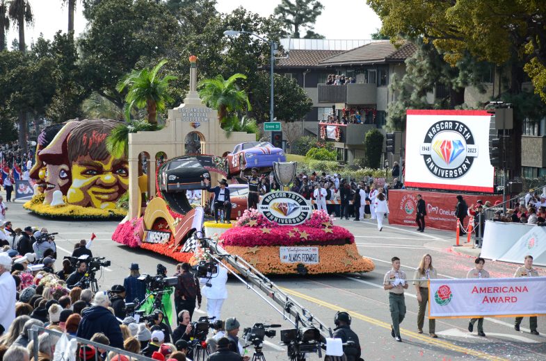 Scenes of NASCAR's float in 2023 Rose Parade | NASCAR.com