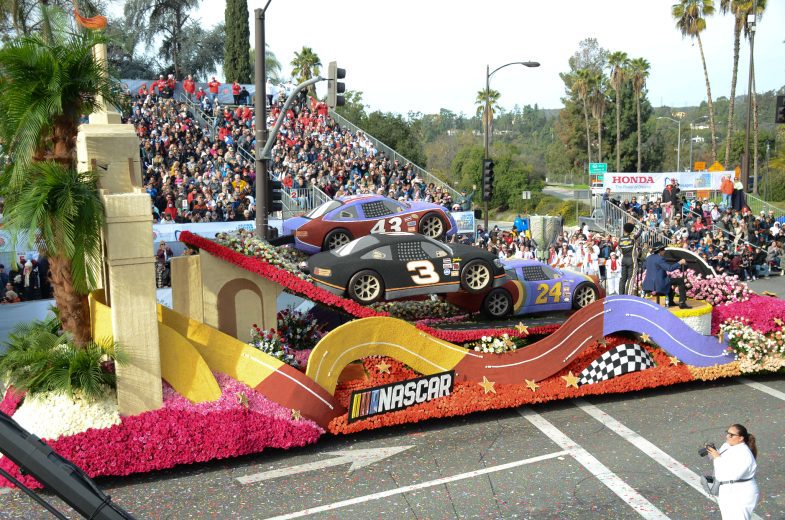 Scenes of NASCAR's float in 2023 Rose Parade | NASCAR.com