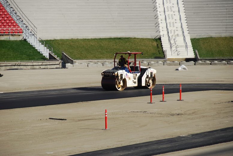 Work underway at LA Coliseum in preparation for Clash | NASCAR