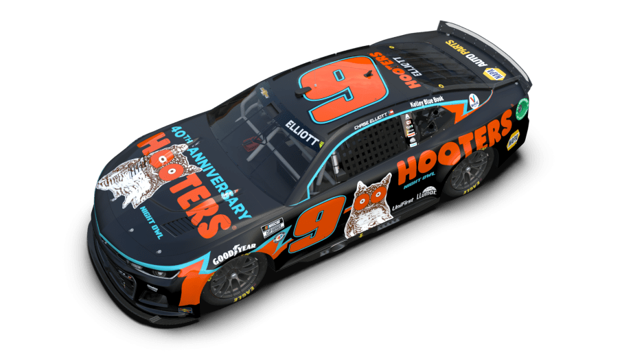 First look: Chase Elliott's 2023 Hooters paint scheme - NASCAR
