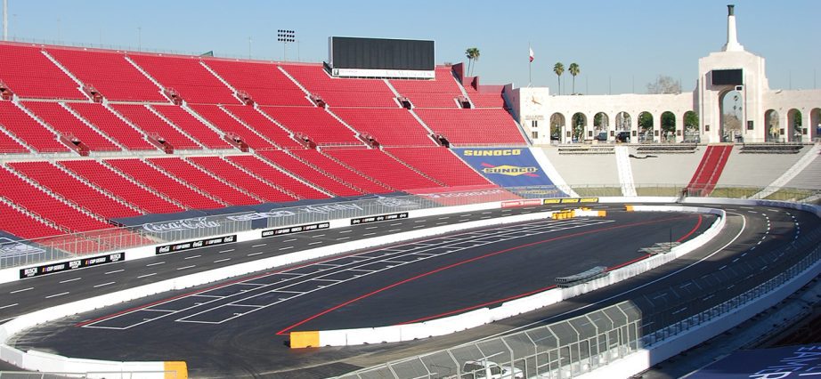 Work underway at LA Coliseum in preparation for Clash | NASCAR