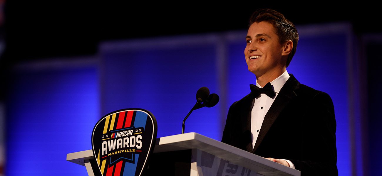 Zane Smith gets emotional during champion speech | NASCAR