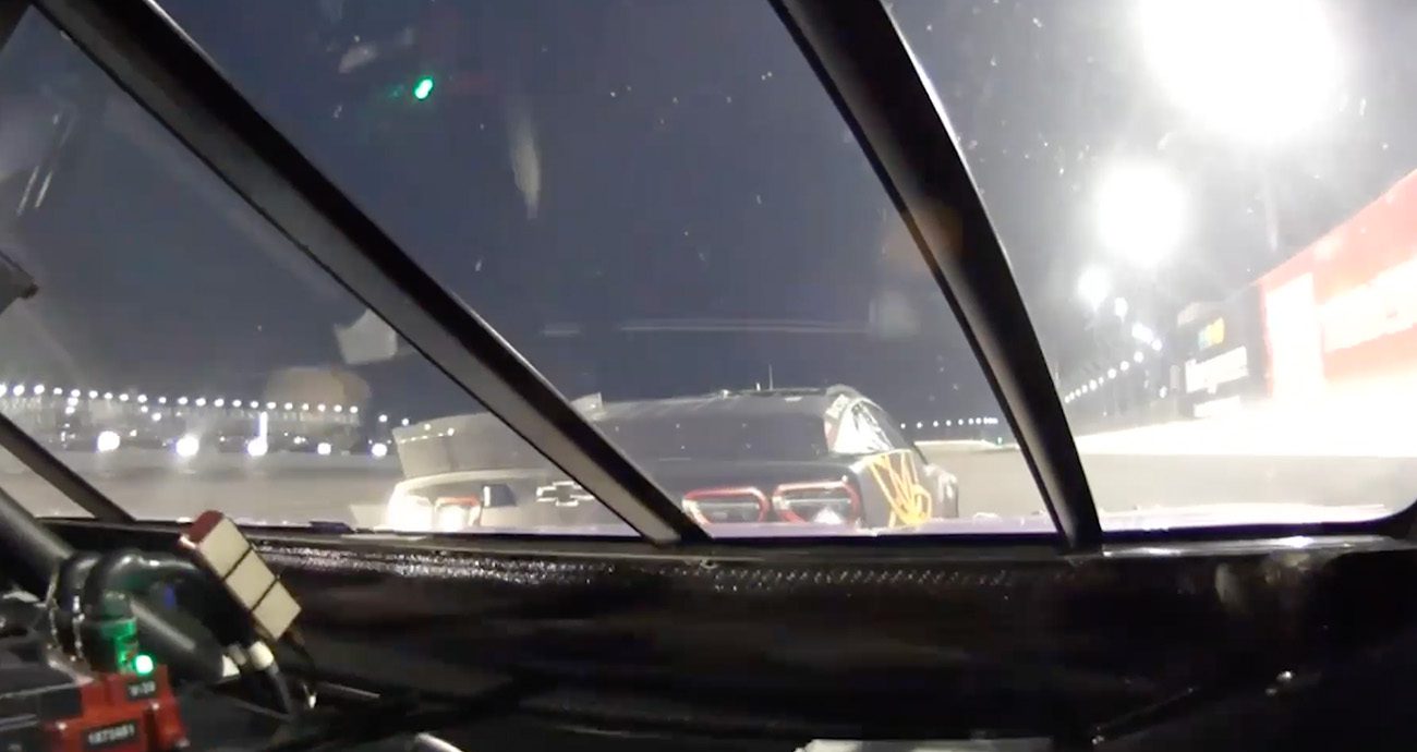 Ride with Suárez and Busch during their crash in Duel 2 | NASCAR
