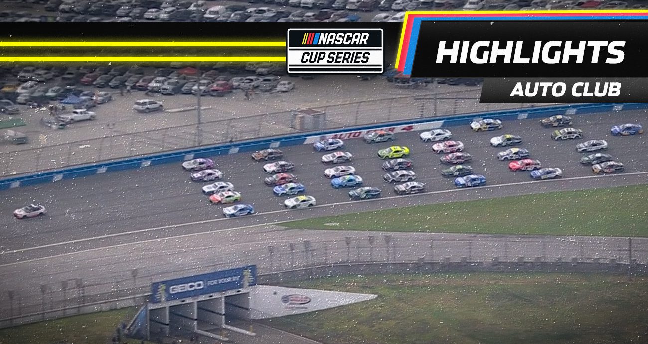 Final five-wide salute on Auto Club's 2-mile configuration | NASCAR