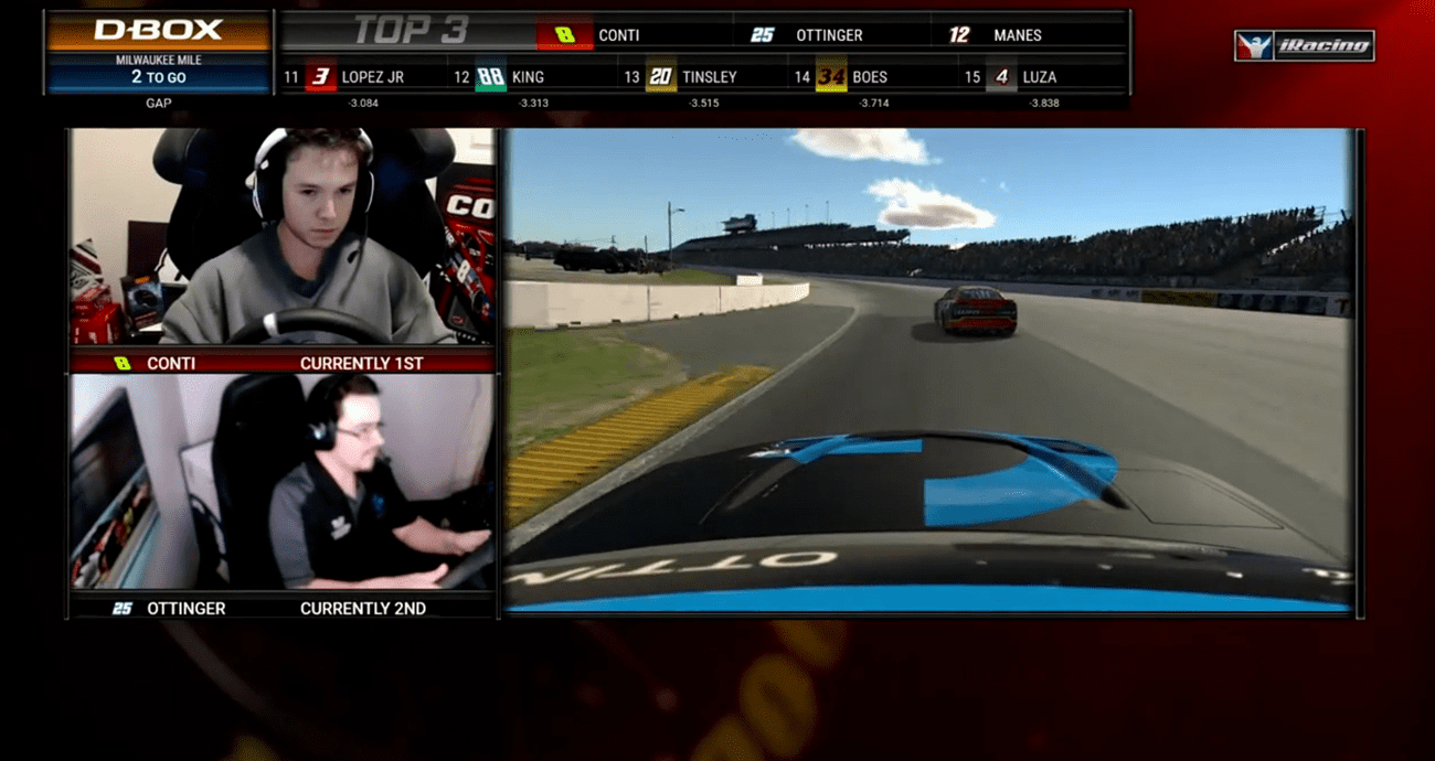 eNASCAR: Conti gets 14th career win at Milwaukee | NASCAR