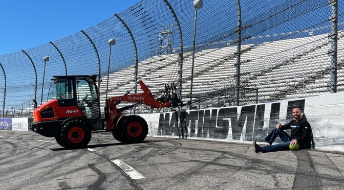 Chastain helps remove Martinsville wall, commemorates 'Hail Melon' - NASCAR