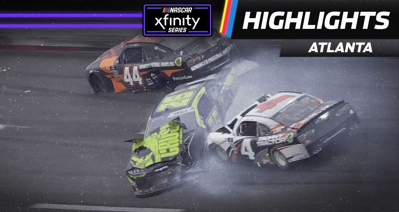 Three cars collide early in Xfinity race at Atlanta - NASCAR