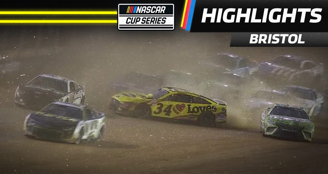 Michael McDowell does a 360-degree spin at Bristol | NASCAR