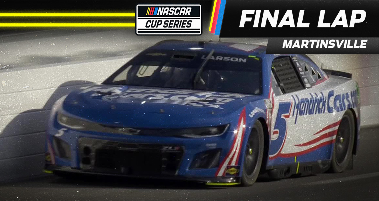 Kyle Larson beats the clock, takes the checkered flag at Martinsville ...