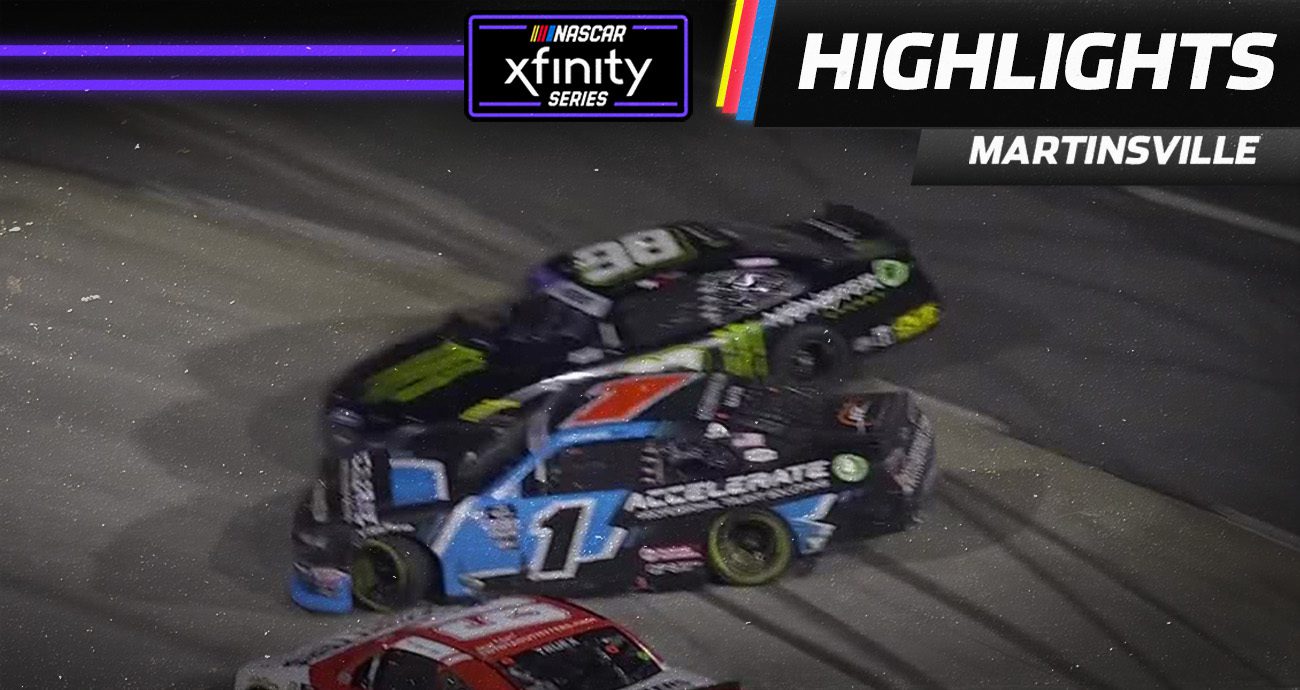 Sam Mayer, Riley Herbst caught in night-ending wreck | NASCAR