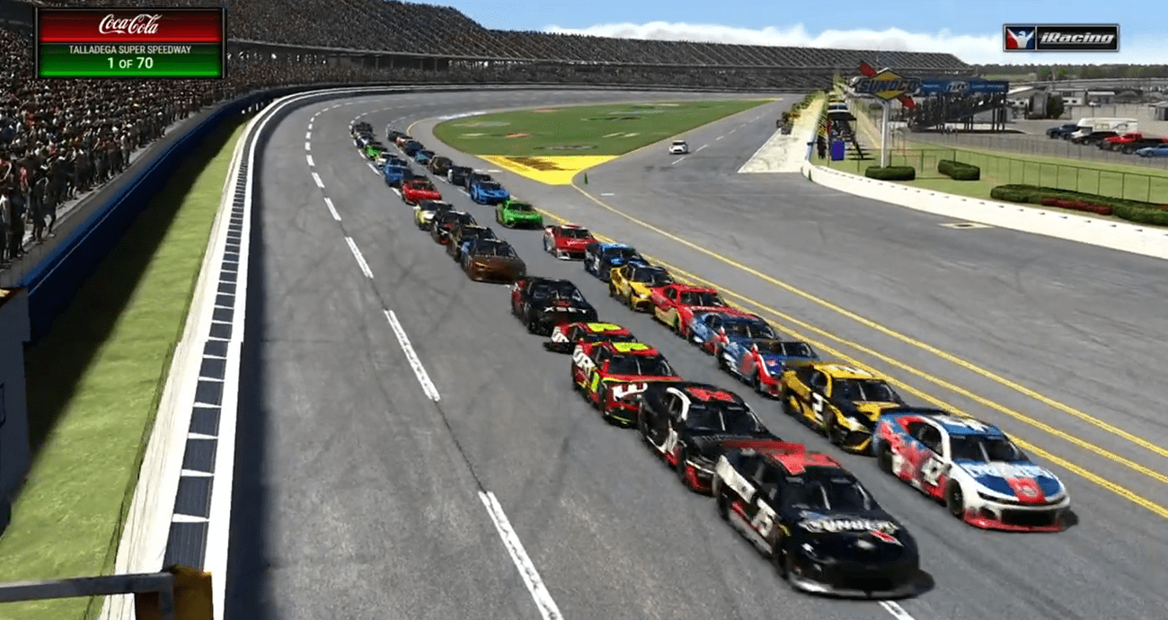 Collin Keister leads eNASCAR to green at virtual 'Dega | NASCAR