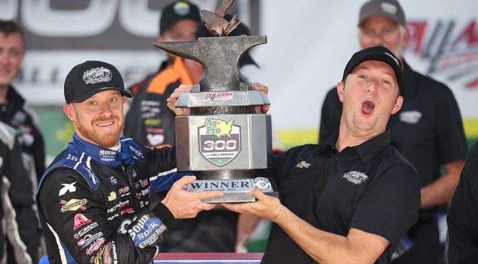 Burton, Anderson share special moment in Talladega win | NASCAR